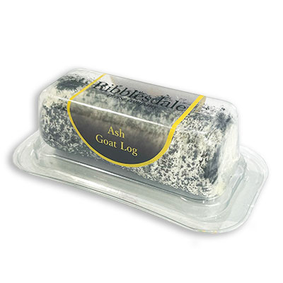 Ribblesdale Ash Goat’s Log 100g - Goo Cheese – Fine Cheese Shop ...